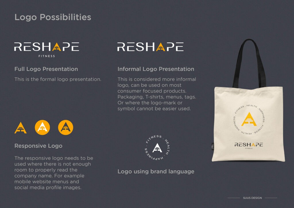 Branding – RESHAPE Fitness | Suus Design